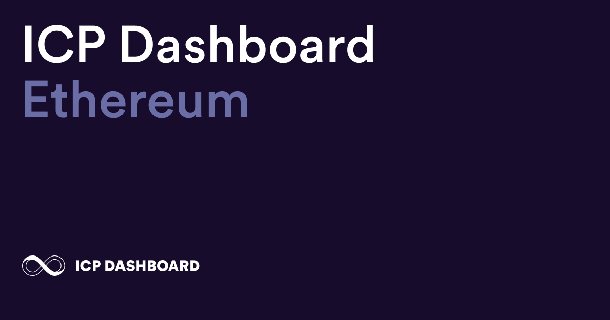 Ethereum - ICP Dashboard