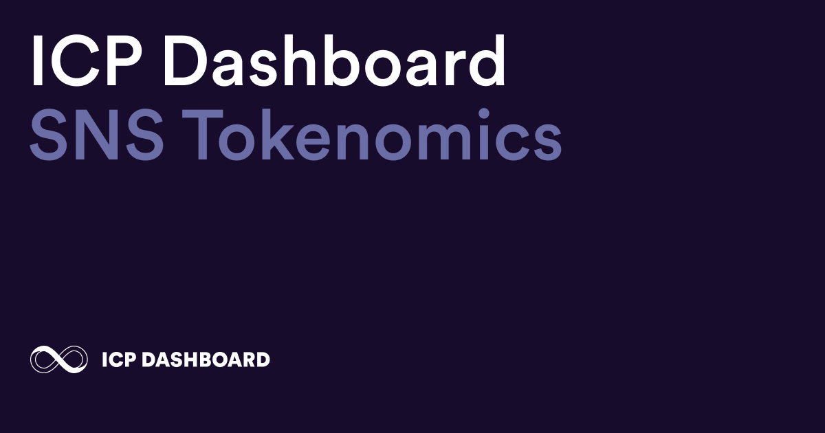 SNS Tokenomics Analyzer - ICP Dashboard